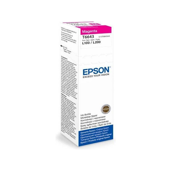 Magenta bläck i en 70 ml flaska för Epson L100/L200/L210/L355 | CDON