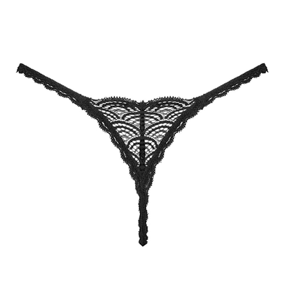Obsessive Sexy Black Thong med Dekorativt Band Chemeris XSS | CDON
