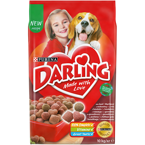 Purina Darling nötkött och kyckling för hundar 2x10kg | CDON