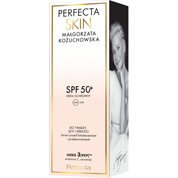 PERFECTA Skin Małgorzata Kożuchowska Skyddskräm SPF 50+ för ansikte ...