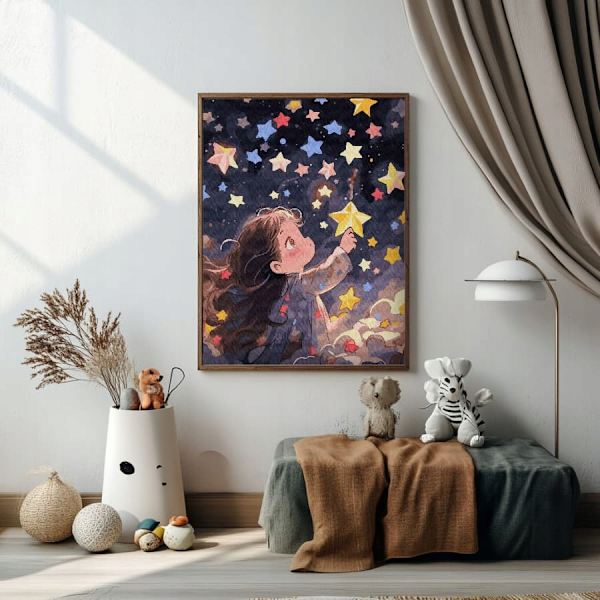 MÅLA EFTER SIFFROR För Barn Tavla Måla Efter Siffror med Ram Oh Art! | CDON