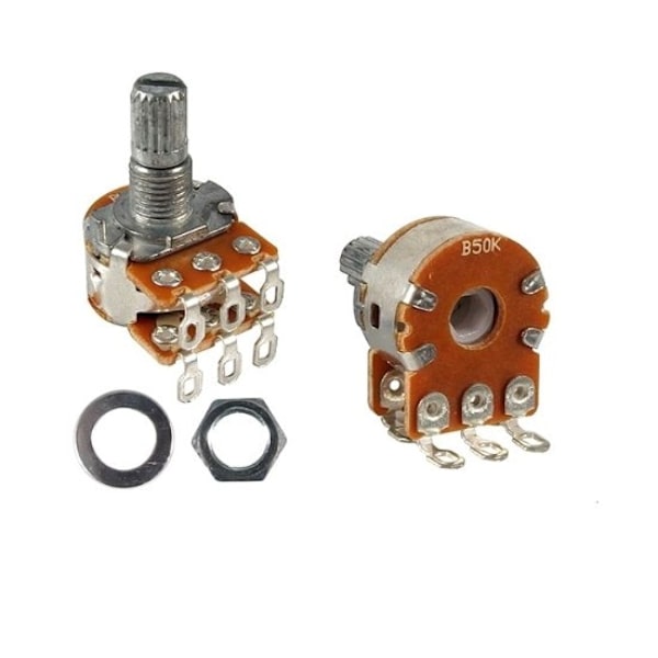 Drejepotentiometer 2x50KB lineær læng 15mm | CDON