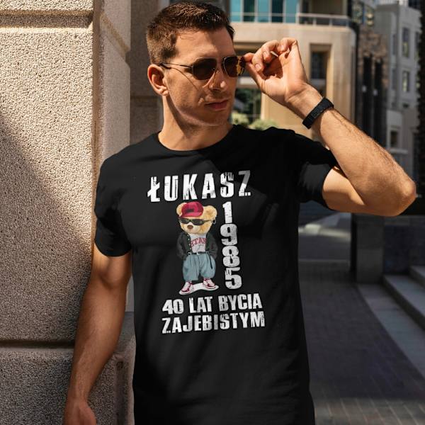 Herr-T-shirt, 40-årspresent till en 40-årig man i trettioårsåldern - M ...