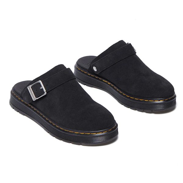 Dr Martens Brookline Mule Bronx Suede Tøfler Sort EU 36 Mand,Kvinde | CDON