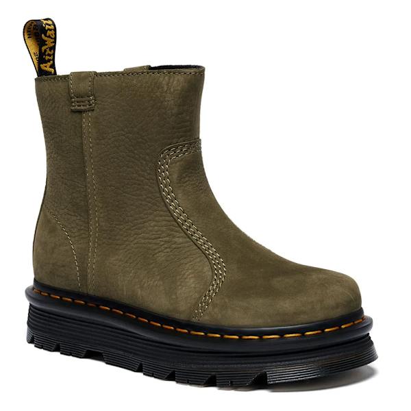 Dr Martens Zebzag Rigger Støvler Grøn EU 36 Kvinde | CDON