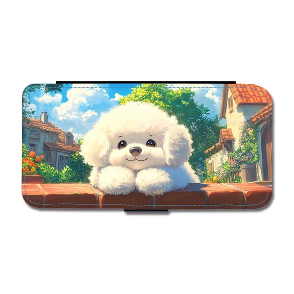 För Samsung Galaxy A34 5G, Barn Söt Tecknad Bichon Frise Hund Flip ...
