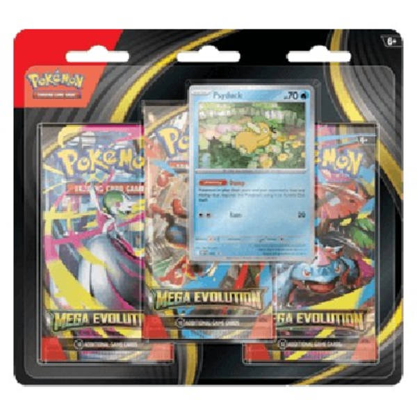 Pokemon Mega Evolution: Psyduck 3-Pack Blister German | CDON