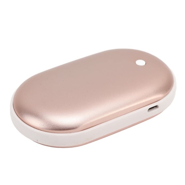 Fickhandvärmare USB Mini Power Bank 2400mAh för vinterresor utomhus - Rose Gold | CDON