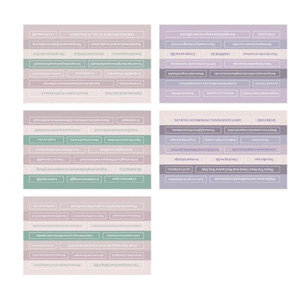 20 ark offertklistermärken för scrapbookingtillbehör Fraser Ord klistermärken för ...