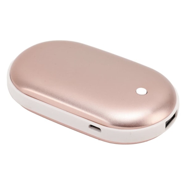 Fickhandvärmare USB Mini Power Bank 2400mAh för vinterresor utomhus - Rose Gold | CDON