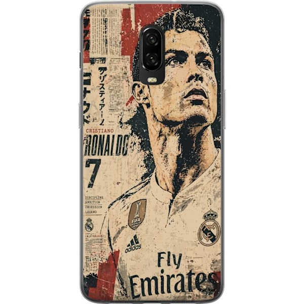 Kompatibelt Mobilskal till OnePlus 6T Konstnärligt Cristiano Ronaldo ...