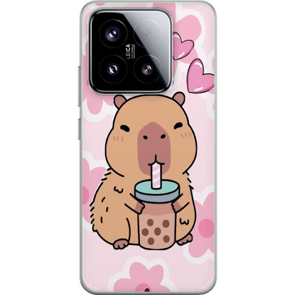 Kompatibel Mobilcover til Xiaomi 15T Kawaii Capybara Hjerte Anime Stil ...