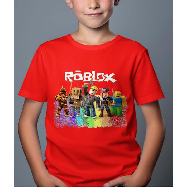 Roblox barn t-shirt: "Rob Friends" - röd - storlek 5-6 år | CDON