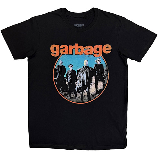 Garbage Unisex T-Shirt: Band Circle (Black) | CDON