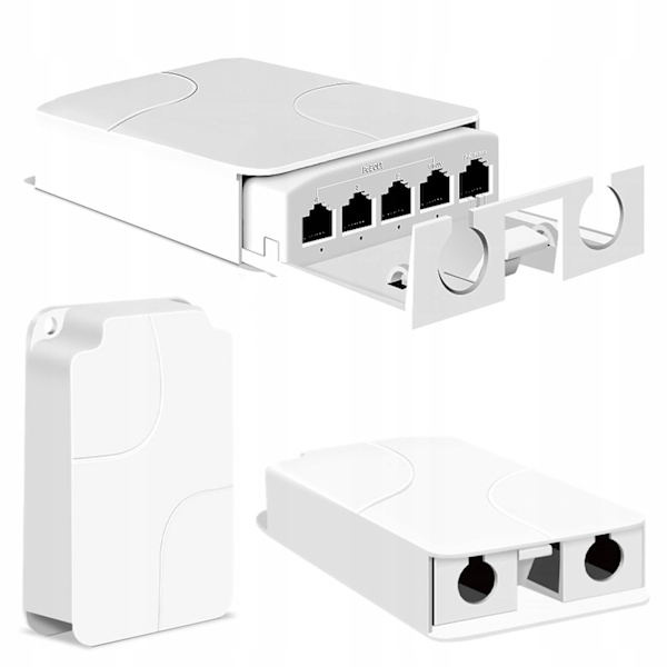 NetExtender POE5X Utomhus IP55 – PoE Repeater 5x RJ45 | 10/100 Mbps ...
