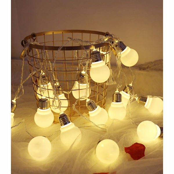 LED-Valosarja 3M 20X Lämmin Keltainen – Paristokäyttöinen | Retro | 1 ...