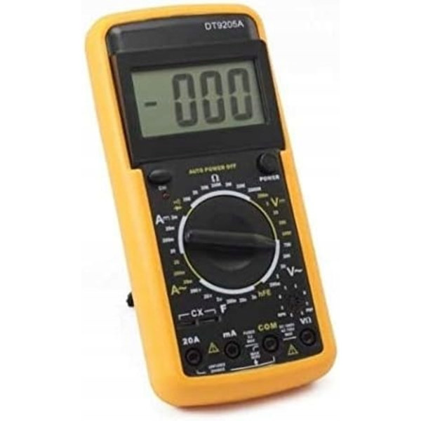 Digital Multimeter DT9205A – LCD-Skarm | Gummiskydd | Matarledningar ...