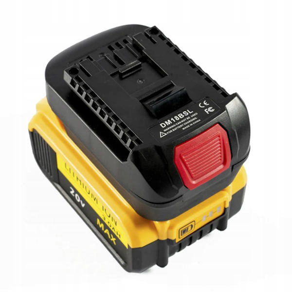 Adapter Dewalt/Milwaukee til Bosch DM18BSL – Brug 18V batterier | USB ...