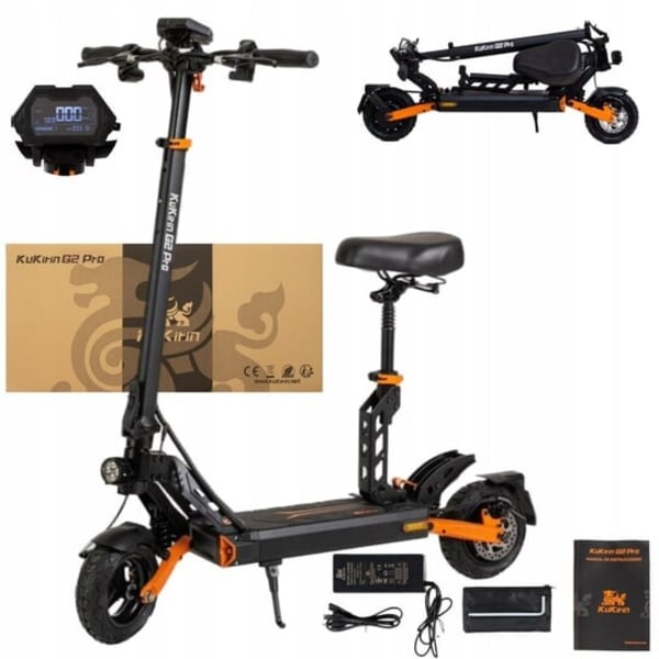 KuKirin G2 Pro el-scooter til voksne, 600W, 58 km rækkevidde, offroad ...