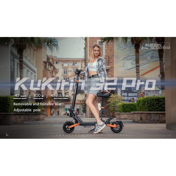 KuKirin G2 Pro el-scooter til voksne, 600W, 58 km rækkevidde, offroad ...