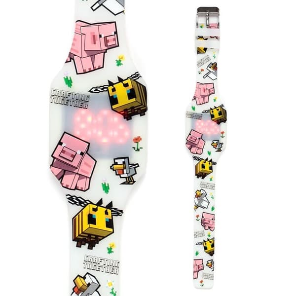 Minecraft silicone digital watch assorted | CDON