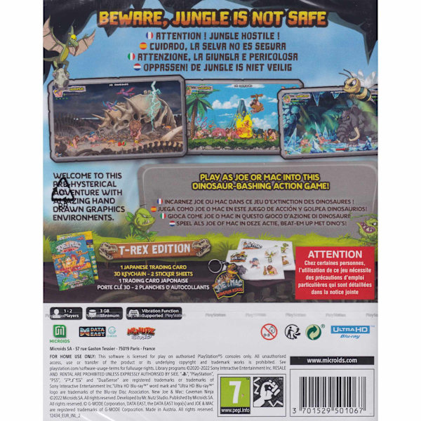 New Joe and Mac Caveman Ninja T-Rex Edition Playstation 5 PS5 | CDON