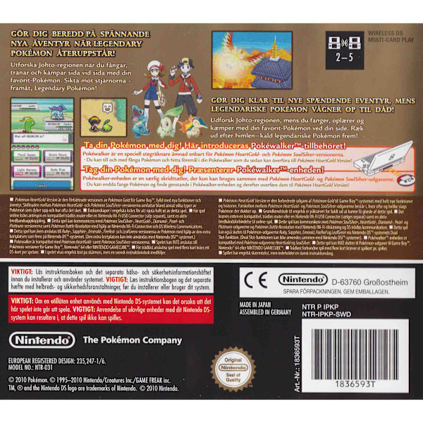 Pokemon HeartGold Version Nintendo DS Swedish (Begagnad) | CDON