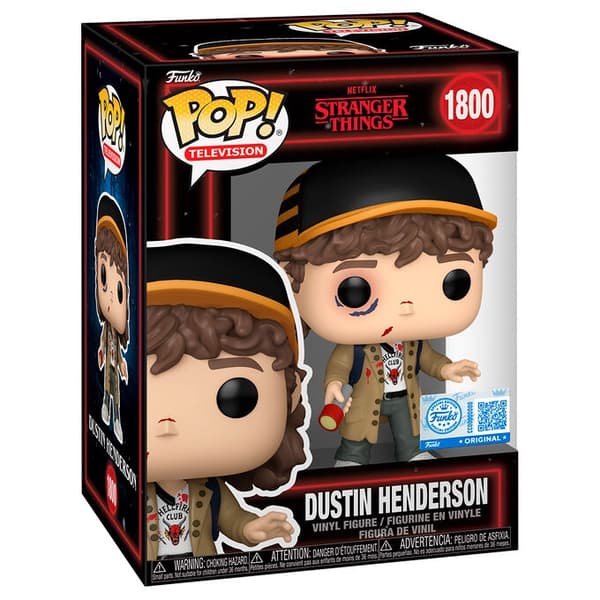 POP figure Stranger Things 5 Dustin Henderson Exclusive | CDON