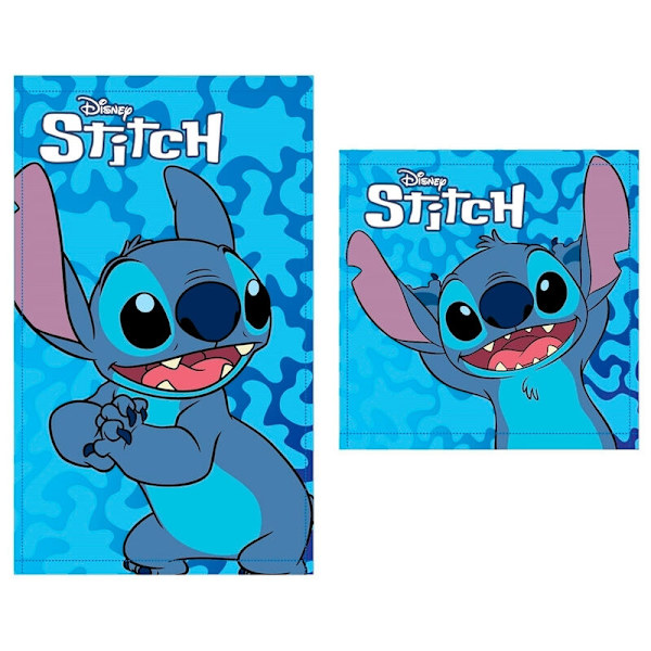 Disney Stitch set 2 cotton bath towels | CDON