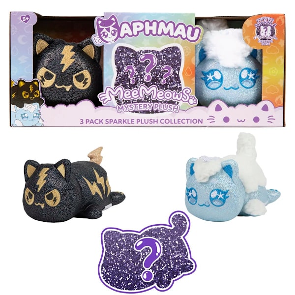 Aphmau MeeMeows Plush Sparkle Elemental 3-pack | CDON