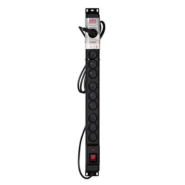 Activejet COMBO Power Strip 12 AC Outlets 5 m Black | CDON