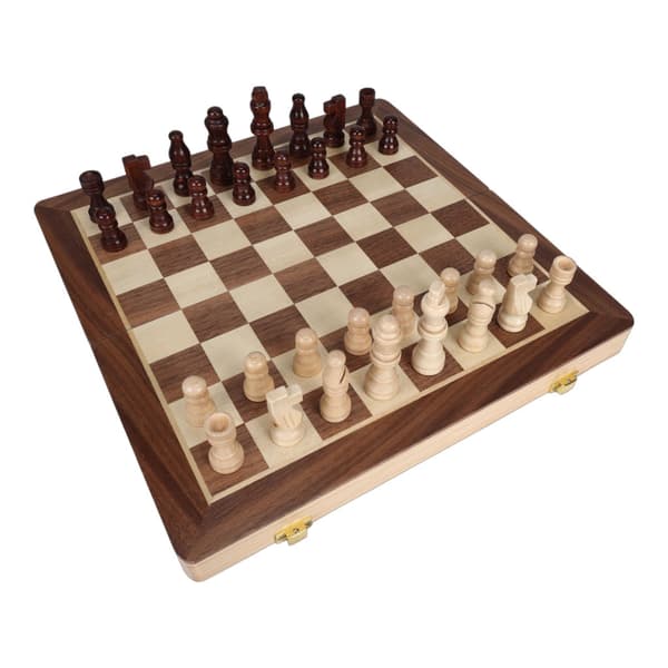 Clown Games Luxury Wooden Chess Set - Foldable Board - Ages 6+ | CDON