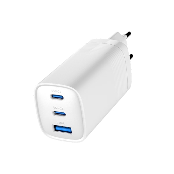 Gembird TA-UC-PDQC65-01-W 3-Port 65W GaN USB Power Delivery Fast ...