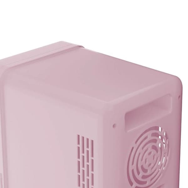 ELLE 4 L Mini Fridge with LED Makeup Mirror Purple | CDON