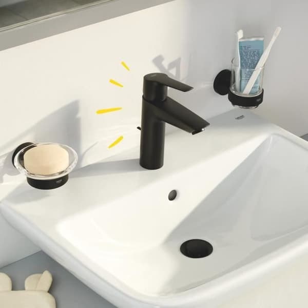 GROHE Start Single-Lever Basin Mixer Tap - Matte Black - Standard ...