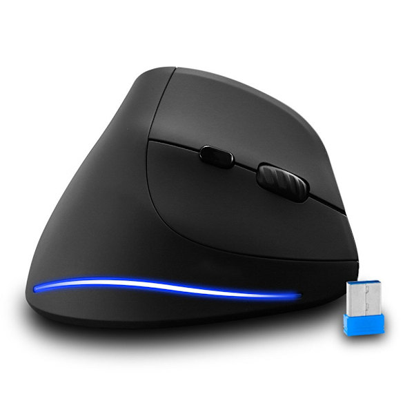 MEDIA-TECH VERTIC RF MT1123 Wireless vertical mouse RF 2400 DPI Black ...
