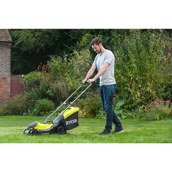 Ryobi OLM1833B Push Lawn Mower Battery Black Green | CDON