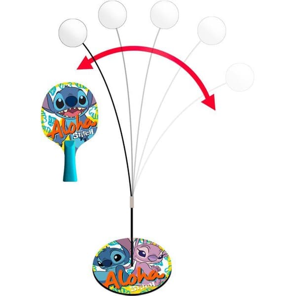 DISNEY 2-in-1 Ping-Pong Learning Set - STITCH - 2 Paddles + 5 Balls ...