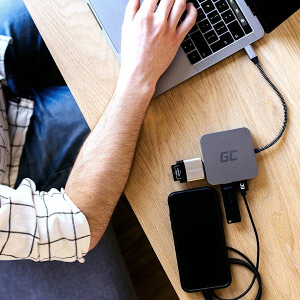 Green Cell HUB2 Docking Station - USB-C - HDMI - 1GbE - 87W - Model ...