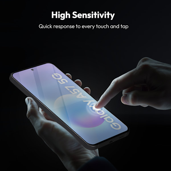 1-Pack Samsung A57 Skærmbeskyttelse & 1-Pack linsebeskyttelse - Hærdet ...