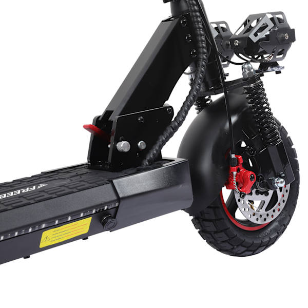 Freeboy J01 Electric Scooter, 10” Off-Road, 50 km Range, Black | CDON