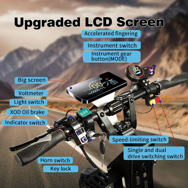 Toursor X14 10000W Dual Motor Electric Scooter, 13” Off-Road, Up to ...