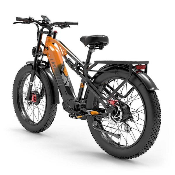 Elcykel LANKELEISI MG800Max, 2000W dubbelmotor, terräng, orange | CDON