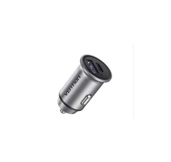 MOBILLADER FOR BIL 30W USB/2P GRÅ FFFH0 VENTION | CDON