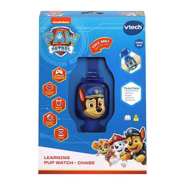 VTECH PAW PATROL Koulutuskello Chase (englanniksi) | CDON