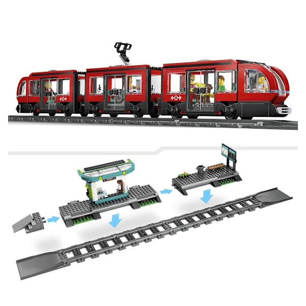 LEGO City Spårvagn och station i centrum | CDON
