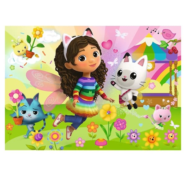 TREFL GABBY´S DOLLHOUSE Glitter palapeli, 100 kpl | CDON