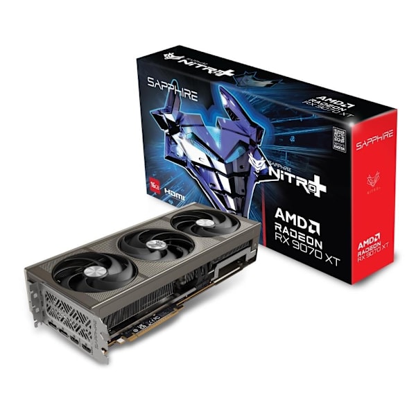 Grafikkort SAPPHIRE AMD Radeon RX 9070 XT (16 GB, GDDR6, 256 bitar ...