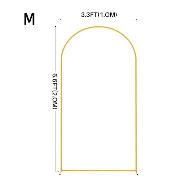 Bröllopsbåge, Elegant Metalldesign, Lätt Montering,Guld, 1.0bredd 2 ...